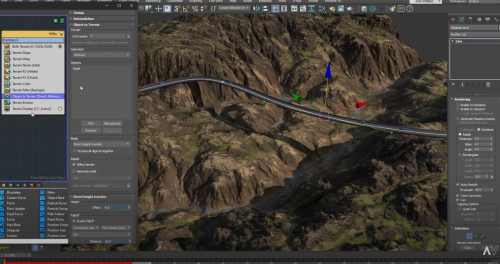 Tyflow adds a Terrain Generator - andvfx