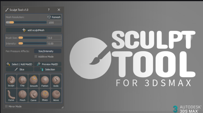 Sculpt tool in 3ds Max - andvfx